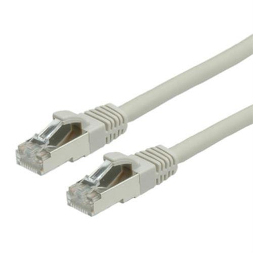 VALUE Netzwerk Kabel LAN Cat6 RJ45 Patchkabel SFTP 0,5m geschirmt Grau ...