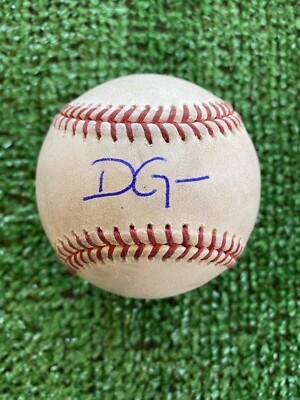 LOS ANGELES ANGELS DENZER GUZMAN AUTOGRAPHED USED BASEBALL | eBay