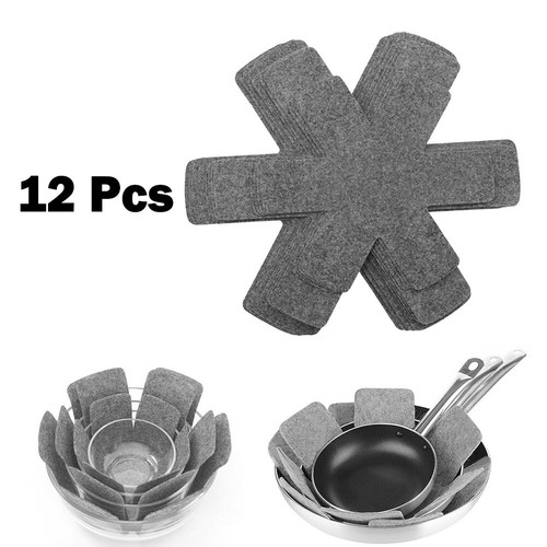 Pan Protector Pans Pads Protectors Pads Grey Kitchen Tools Tableware ...