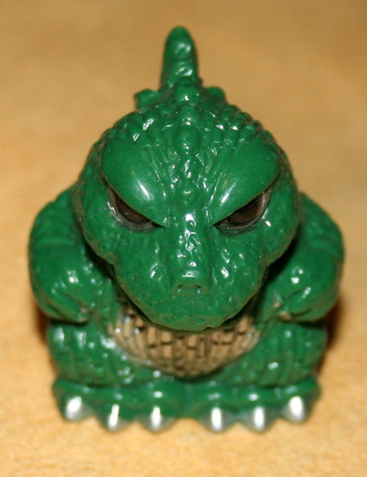 Vintage Mini Japanese Godzilla Plastic Figure Finger Puppet Toho New ...