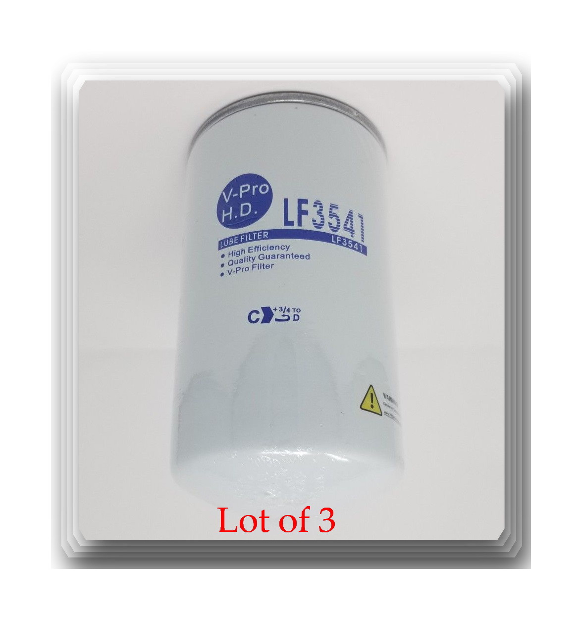 Lot of 3 Engine Oil Filter LF3541 Fits: Freightliner Mack Blue Bird ...