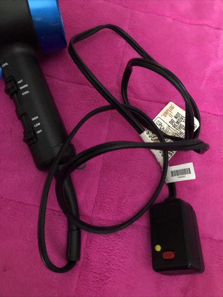 Conair Ion Shine 098DR Ionic Turbo 1875-Watt Hair Dryer Styler Metallic ...