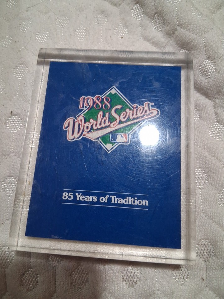1988 World Series Acrylic Paper Weight | eBay