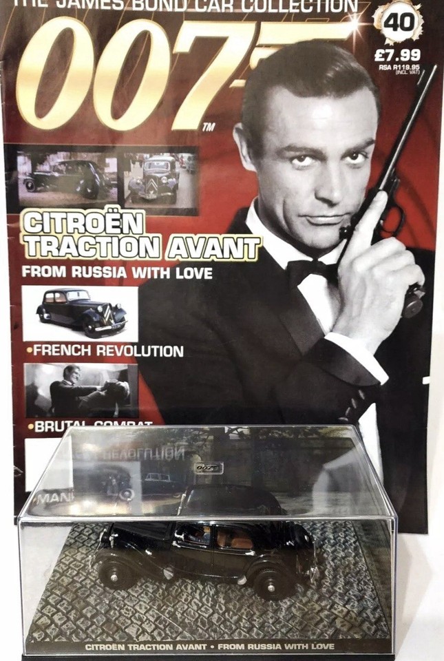 James Bond 007 Car Collection Citroen Traction Avant 1:43 New With Mag ...