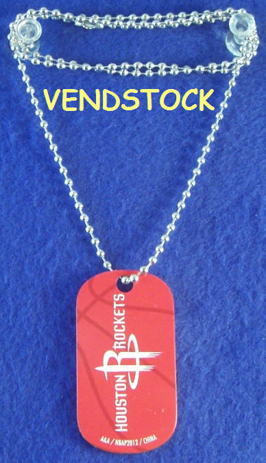 NBA DOG TAG METAL NECKLACE PENDANT LICENSED BASKETBALL + FREE 22" METAL ...