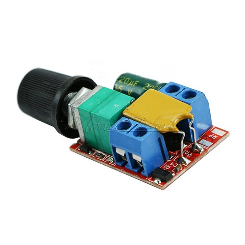 Mini 5A Motor PWM Speed Controller DC 3V-35V Speed Control Switch LED ...