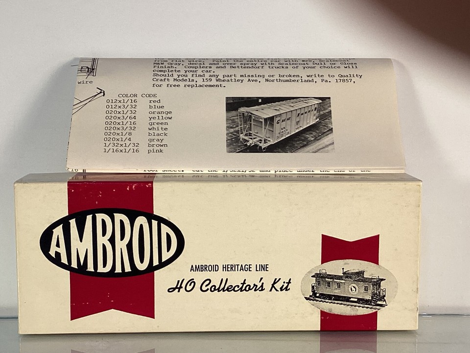Ambroid HO H-11 Airslide Hopper Great Northern GN Wooden Craftsman Kit ...