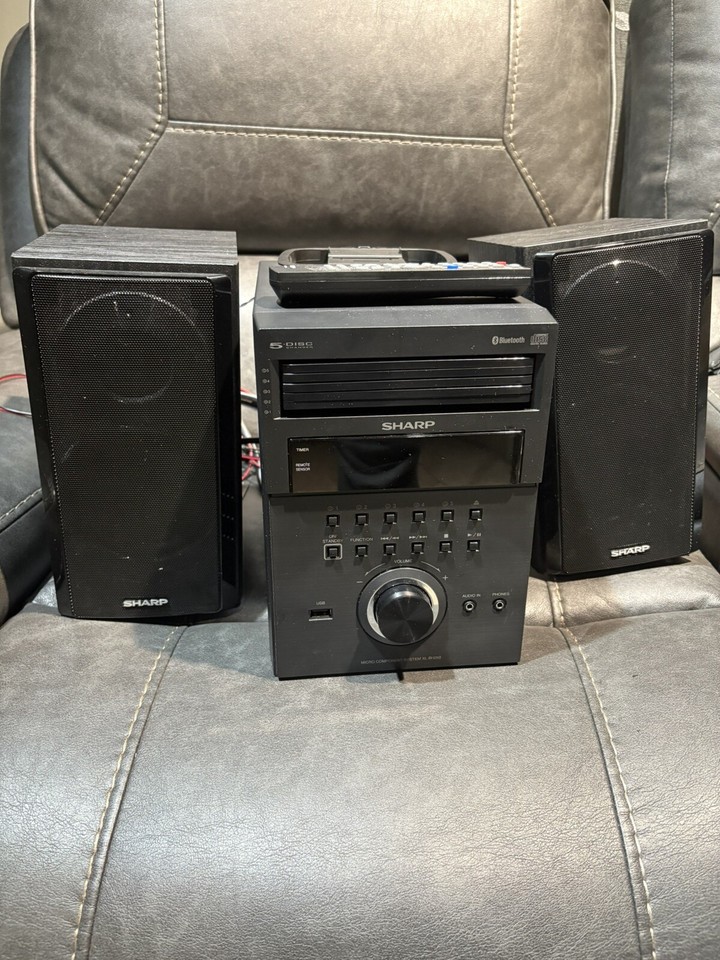 Sharp XL-BH250 5-Disc Micro Shelf Speaker System, Bluetooth, Black | eBay