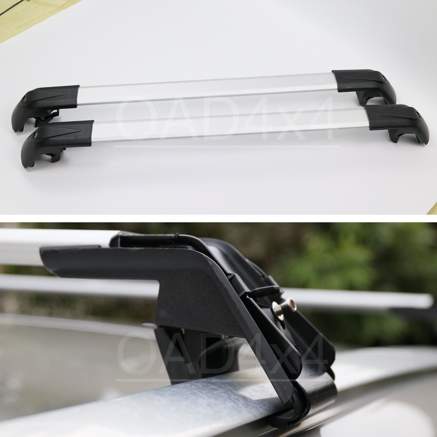 1 Pair Aluminum Cross Bar for Tucson 15-21 Clamp in Flush Rail | eBay