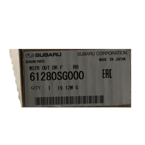 OEM 14-18 Subaru Forester Front Door Belt Weatherstrip Passenger Side ...