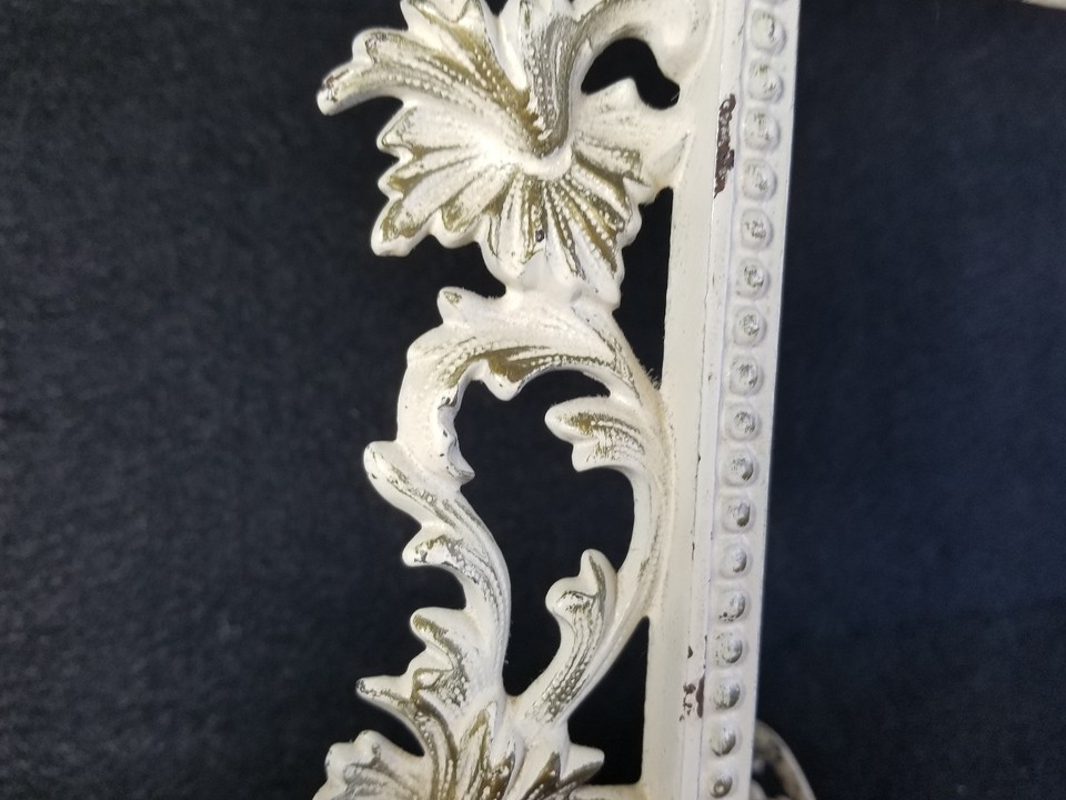 Vintage ORNATE Picture Frame Heavy Metal Shabby Chic Metal Easel | eBay