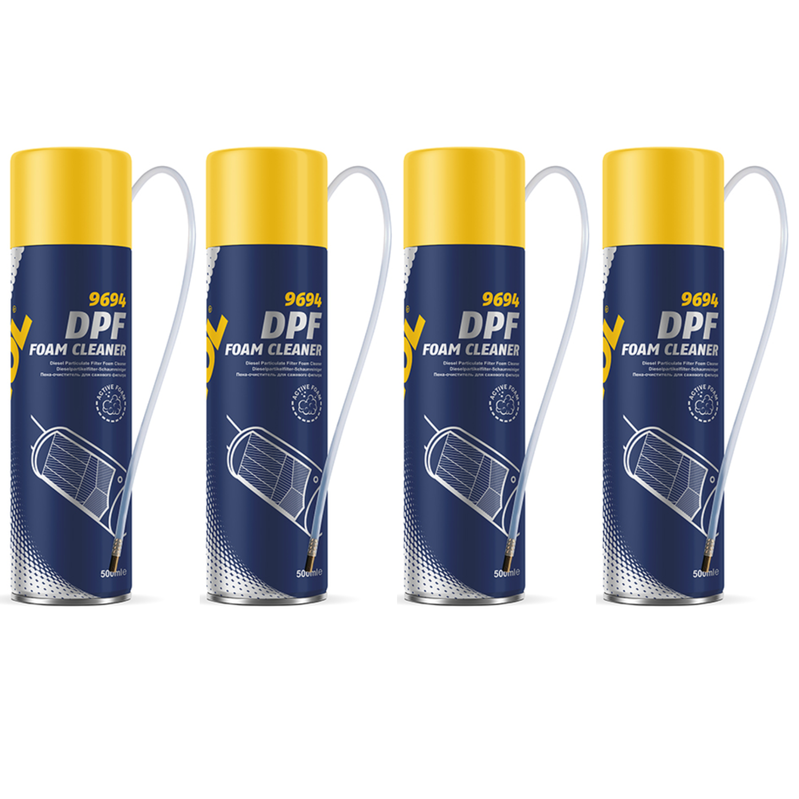 4x Mannol DPF Foam Cleaner 500ml Spray Diesel Particulate Filter Foam Cleaner | eBay.de