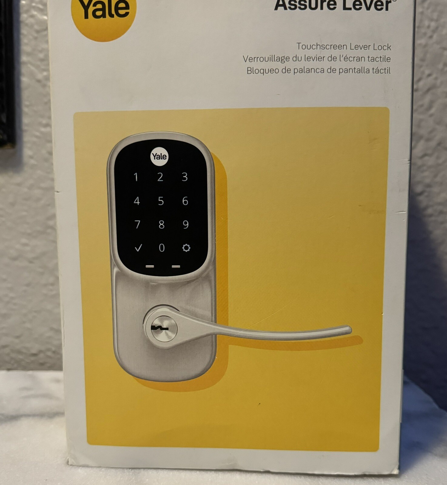 Yale Assure Pushbutton Keypad Lever Lock, Satin Nickel: YRL216-NR-619 ...