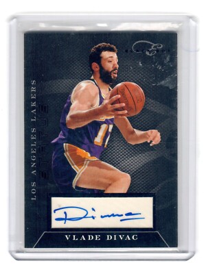Vlade Divac 2010-11 Panini Elite Black Box #185 Status /149 Autograph ...