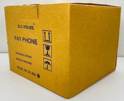 Vintage Coin-Op Table Top Payphone Telephone Black ELT-PHONE ST-888 ...