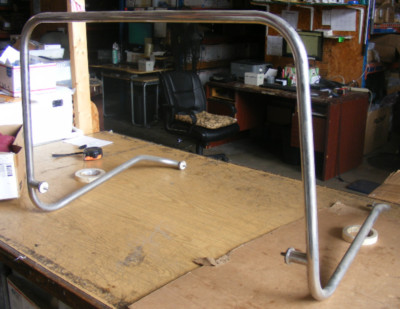 S. Steel Boat Grab Rail Center Console Top Mount Metallic Bar 31x34x29 ...