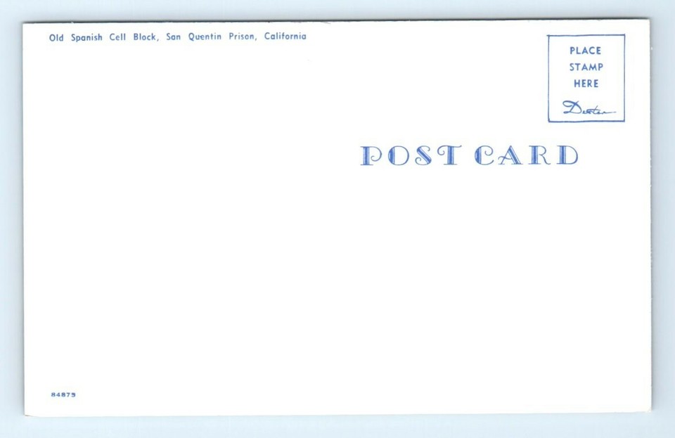 Postcard CA San Quentin Prison Old Spanish Cell Block Photo View Vtg ...