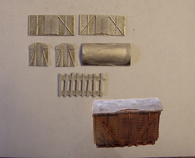 P&D Marsh N Gauge N Scale B491 Grounded van body kit requires painting ...