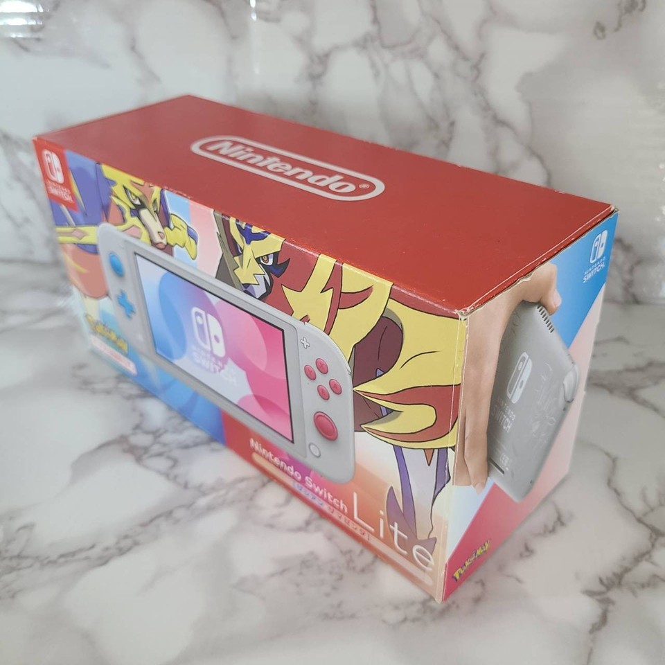 Nintendo Switch Lite Pokemon Zacian Zamazenta Edition Complete set Rank ...