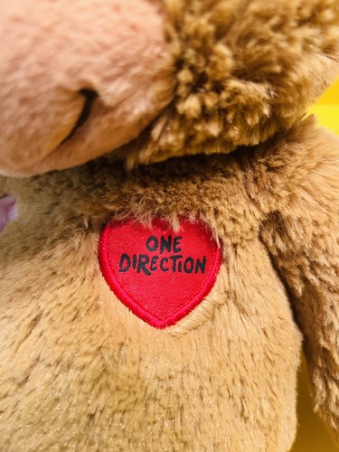 One Direction 1D Retired 2013 Build a Bear BABW 16" Heart Brown Teddy ...