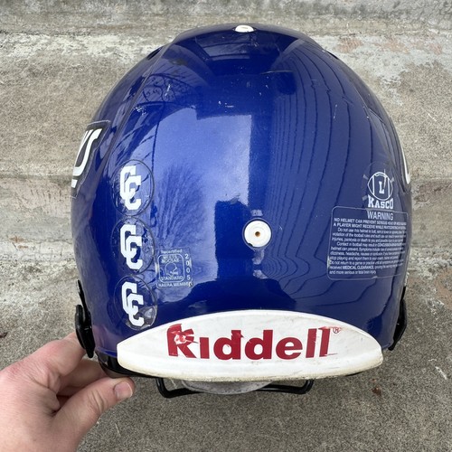 Riddell Revolution Blue Football Helmet And Chin Strap - Large | eBay