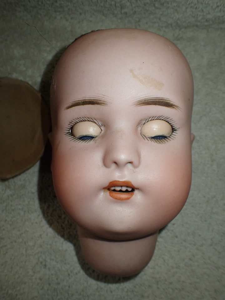 Antique German Simon & Halbig Bisque Doll Head 5 3/4" | eBay