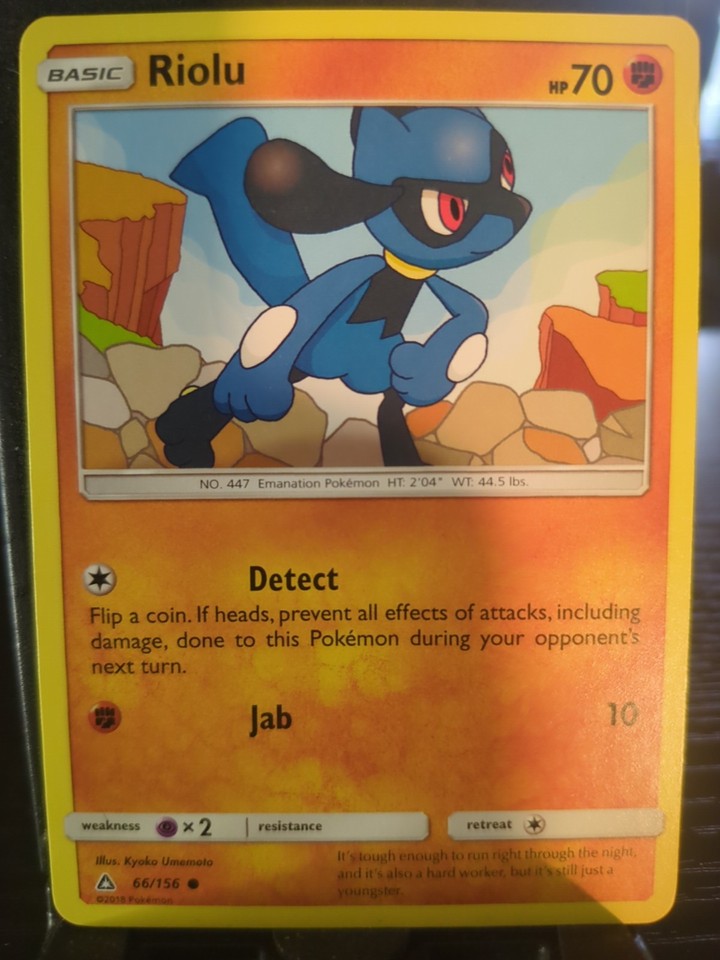 2018 SUN & MOON - ULTRA PRISM RIOLU BASIC/COMMON #66 66/156 | eBay
