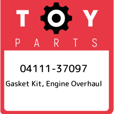 04111-37097 Toyota Gasket kit, engine overhaul 0411137097, New Genuine ...