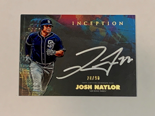 Josh Naylor, SD Padres, 2020 Topps Inception Baseball Silver Signings ...