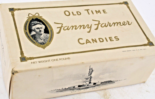 Vintage One Pound Fanny Farmer Old Time Candies Box Statue Liberty ...