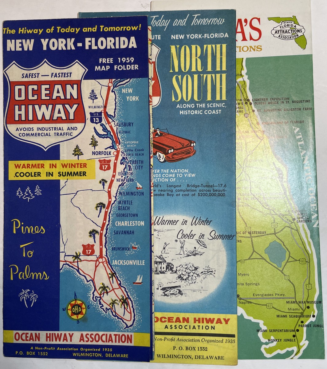 Map Eastern Florida Beaches