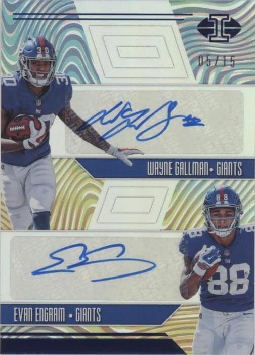 2017 Panini Illusions - Rookie Dual Signs Evan Engram, Wayne Gallman # ...
