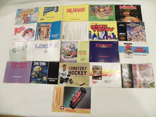 NES Nintendo Video Game Instruction Manuals Lot | eBay