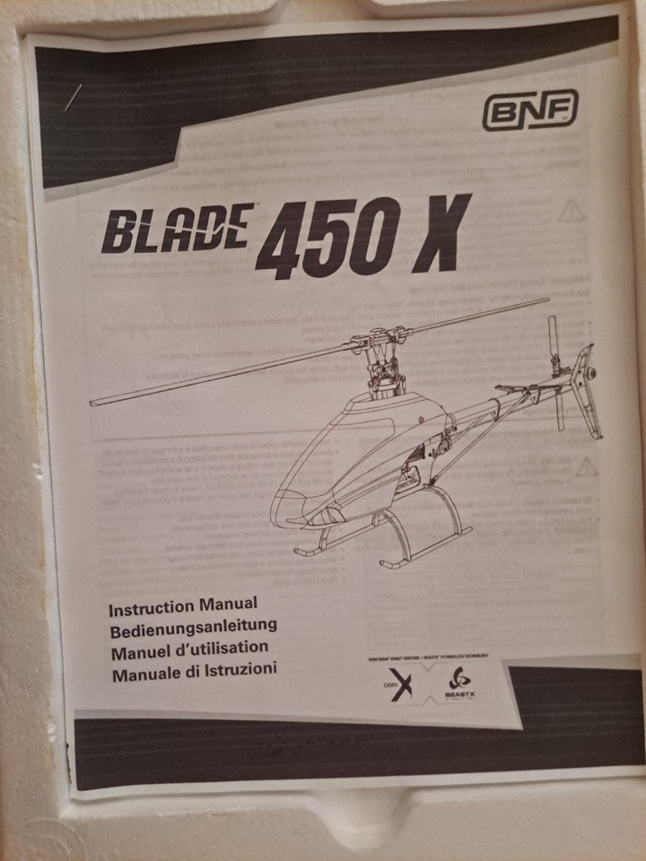 Blade 450X RC Helicopter good condition. It works needs calibration | eBay
