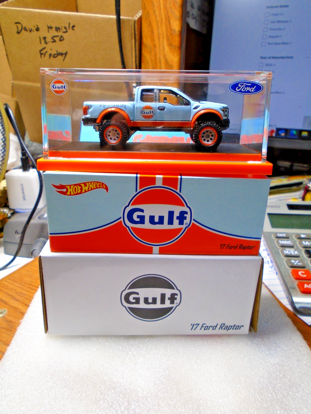 Hot Wheels RLC Redline Club Exclusive Gulf '17 Ford Raptor #8100 of ...
