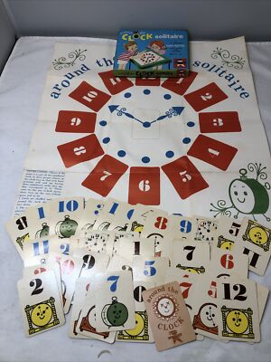 Vintage Around the Clock Solitaire 1965 Board Game Play Alone 802/50 | eBay