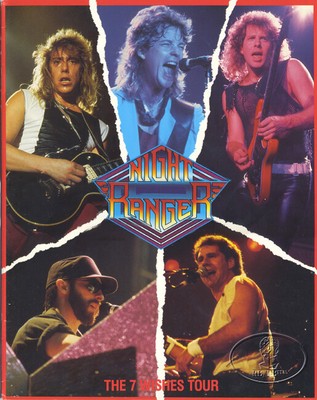 NIGHT RANGER 1985 Seven Wishes Tour Concert Program Tour Book | eBay