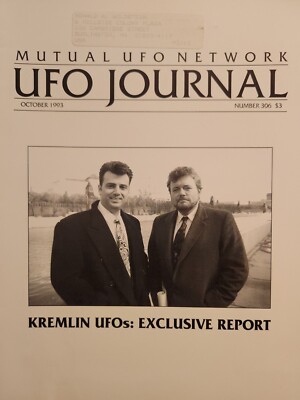 UFO Journal Mutual UFO Network MUFON Magazine #306 October 1993 Kremlin ...