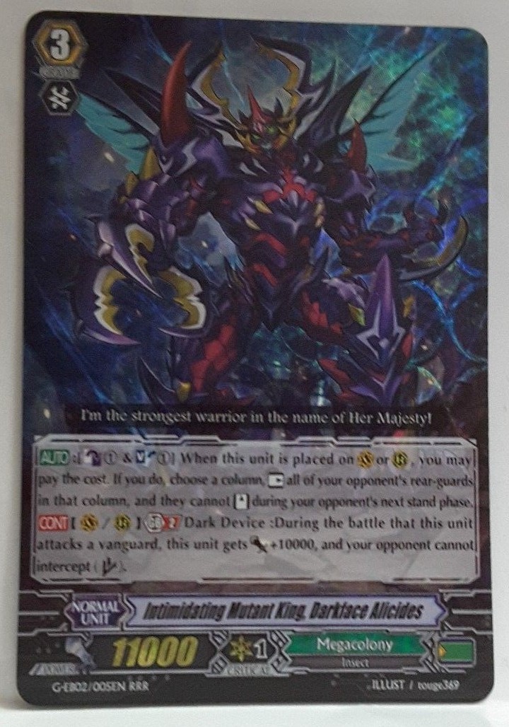 Vanguard Intimidating Mutant King, Darkface Alicides G-EB02/005EN RRR N ...