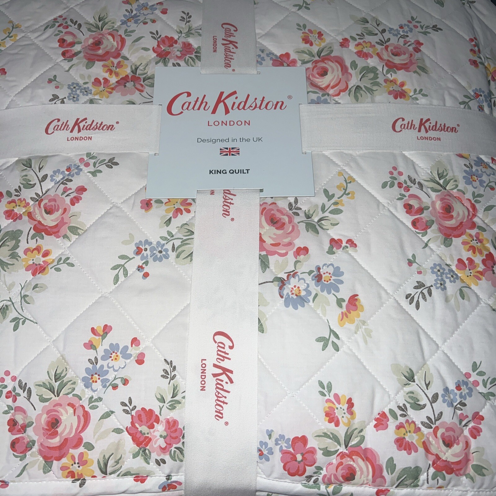 Cath Kidston King Quilt Chelsea Roses New Cotton | eBay