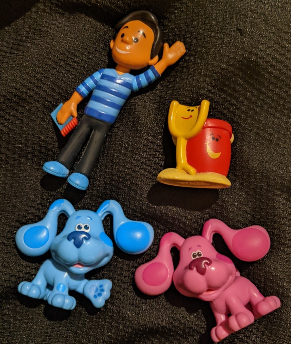 Lot of 4 Blues Clues PVC Figures BLUE, MAGENTA, JOSH & SHOVEL & PAIL | eBay