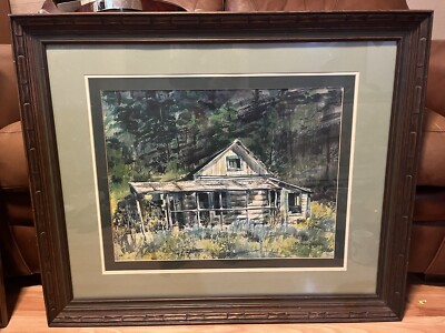 California Artist Ralph Baker Watercolor Landscape Home Framed | eBay