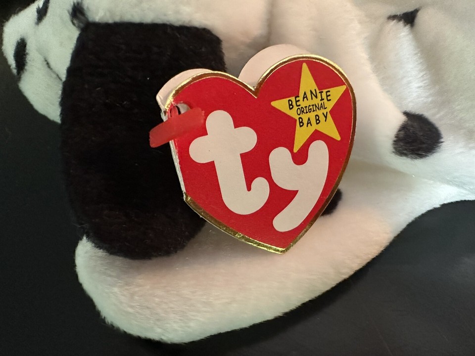 Dotty Beanie Baby Ty RARE Stitching Error Sparky "DOTTY" On Tags Errors ...