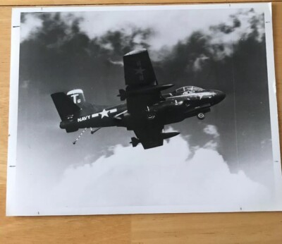 US Navy Douglas F-3D-3 Skyknight Aircraft Night Fighter In Flight ...