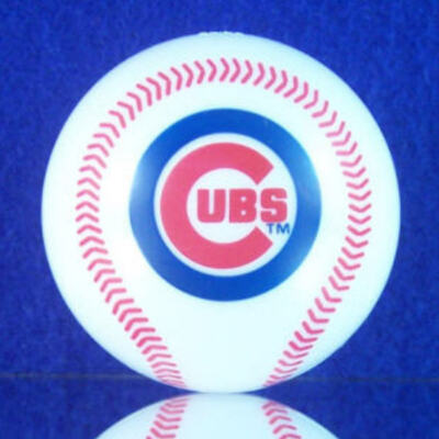 CHICAGO CUBS MINI BALL 2" ROUND NEW MLB OFFICALLY LICENSED HARD PLASTIC ...
