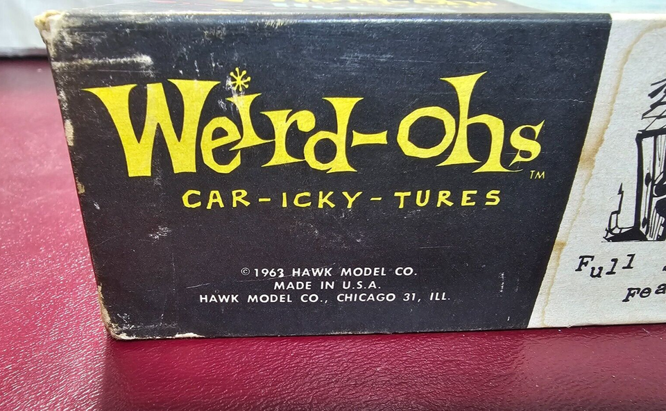 1963 Weird-Oh’s model kit Huey’s Hut Rod Hawk Vintage JUST EMPTY BOX | eBay