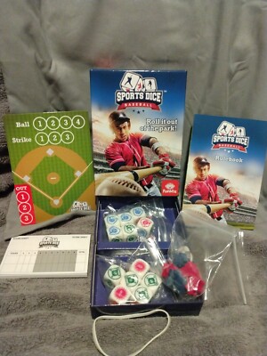 Sports Dice Baseball Game 2017 Fun Wiz Games Complete Playable VG+ age ...