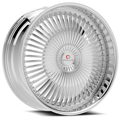 Cavallo CLV-41 18x8 5x108/5x4.5" 35mm Nano Chrome Wheel Rim 18" Inch ...