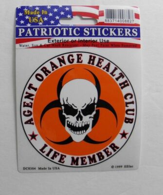 Agent Orange Vietnam Clear Decal Sticker made in USA 3 inches | eBay