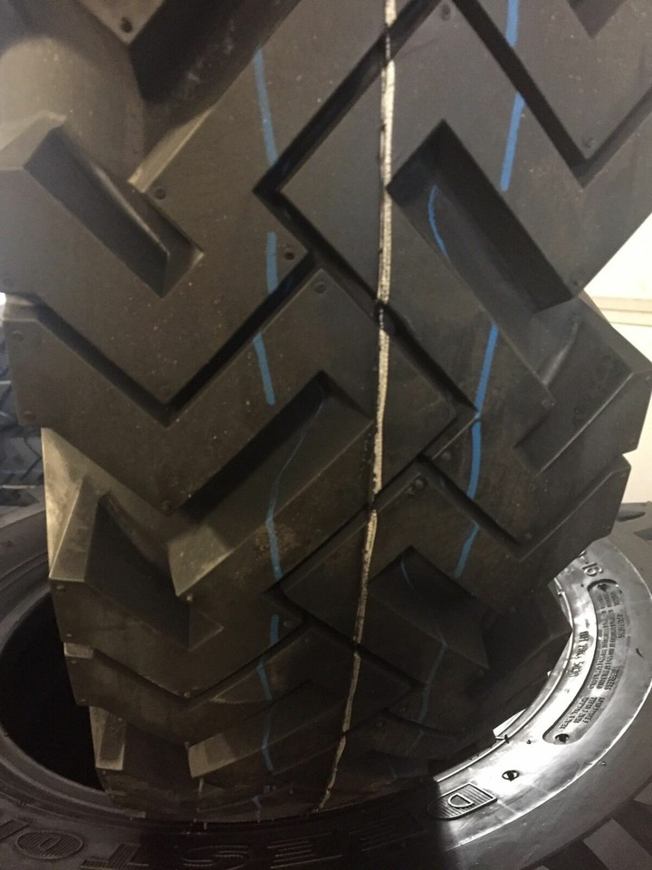 4 skid-steer snow tires replace 10x16.5 & 12x16.5 bolt on ready! Orange ...